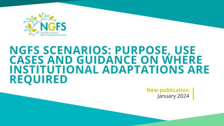 NGFS、NGFSシナリオの実務ガイダンスを発行 - ESG Journal